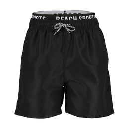 Blue Seven Badehose »Teenager Jungen Beach Bermuda« 1 Stk. tlg. Druck 999 - SCHWARZ 176 176 Einfarbige Badeshorts für Jungen im Teenie Alter