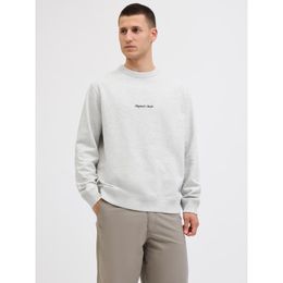 Jack & Jones JACK & JONES Sweatshirt &raquo;JORNORREBRO EMB SWEAT CREW NOOS&laquo;, mit Logo Print White Melange M M Sweater von Jack & Jones