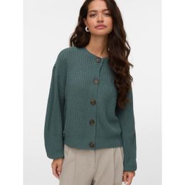 Véro Moda VERO MODA Strickjacke »VMLEA LS O-NECK CARDIGAN NOOS« Balsam Green S S Gestrickter Cardigan von Vero Moda