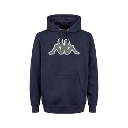Kappa Troyer »Hoodie Logo Airiti« blue-md grey mel.-white L L Perfekt für kühlere Tage und entspannten Stil