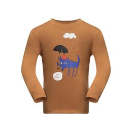 Jack Wolfskin Rundhalspullover »GLEELY LONGSLEEVE K« autumn-leaves 104 104 atmungsaktives Baselayer-Longsleeve für Kinder