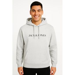 Jack & Jones JACK & JONES Kapuzensweatshirt »JORBILLYBURG SWEAT HOOD FST« Bright White Detail:Melange M M Sweater von Jack & Jones