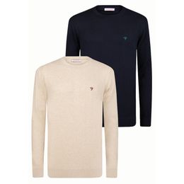 Felix Hardy Pullover Herren Größe XXL beige / navy / braun / dunkelgrün