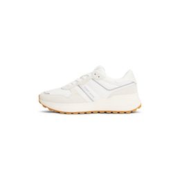 Tommy Jeans Keilsneaker »TJW CLEATED RUNNER«, Freizeitschuh, Schnürschuh, Halbschuh mit Reflektorstreifen ecru 36 36 Schnürer mit Logoemblem an der...