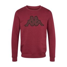 Kappa Strickpullover »Sweater Logo Airvit« Red Dahlia XXL XXL Perfekt für kühlere Tage und entspannten Stil