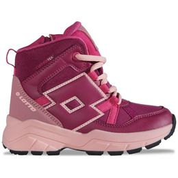 Lotto Winterboots - mit pratkischem Reißverschluss auf der Innenseite DK.RED-PINK 28 28 Outdoor-inspirierter Kinder-Winterstiefel von Lotto