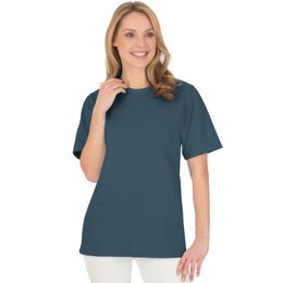 TRIGEMA T-Shirt »T-Shirt in Piqué-Qualität« 1 Stk. tlg. jeans-melange S S Ärmel mit Bündchen
