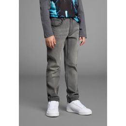 Kidsworld Straight-Jeans &raquo;Gerade Stretchjeans&laquo; Stretchjeans in authentischer Waschung grey denim washed 170 - N-Gr N-Gr 170 Straight-Fit Jeans f&uuml;r...
