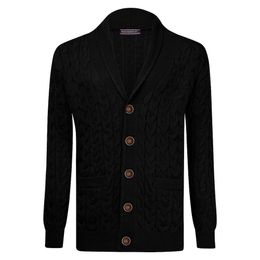 Felix Hardy Knit Cardigan male Black size XL