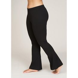 SANDGAARD Jogg Pants &raquo;Madrid&laquo; mit Viskose, Elasthan und leichtem Schlag black 48 - N-Gr N-Gr 48 Leggings mit Schlag von SANDGAARD