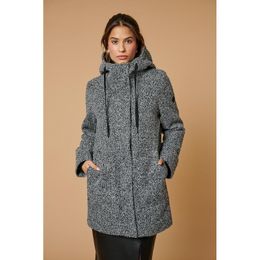 ZABAIONE Damen ZABAIONE Kurzmantel &raquo;Coat Es44ther&laquo; Salt & Pepper Optik XXL