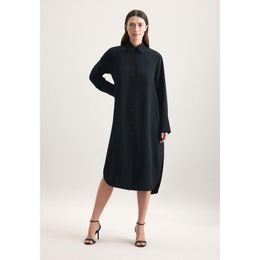 Seidensticker Sommerkleid &raquo;Schwarze Rose&laquo; Langarm Kragen Uni schwarz S (36) - Normalgr&ouml;&szlig;en Normalgr&ouml;&szlig;en S (36) Passform: Oversized