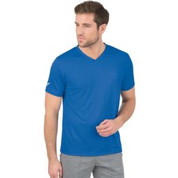 TRIGEMA T-Shirt »V-Shirt COOLMAX « 1 Stk. tlg. electric-blue XL XL Reflektierende TRIGEMA-Schwinge auf der Brust
