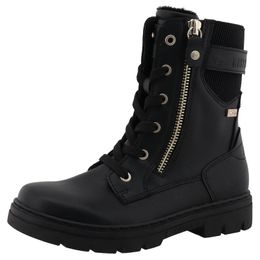 Mustang Shoes Winterstiefel »Monica« Stiefel, Boots mit Reißverschluss schwarz 32 32 Schnürboots mit praktischem Innenreißverschluss für leichten...