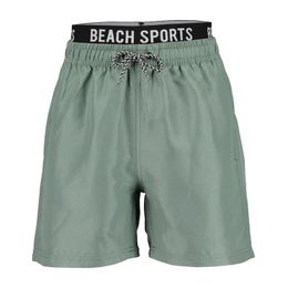 Blue Seven Badehose »Teenager Jungen Beach Bermuda« 1 Stk. tlg. Druck 750 - KHAKI 176 176 Einfarbige Badeshorts für Jungen im Teenie Alter