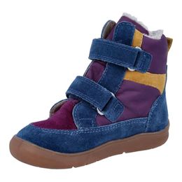 Richter Winterstiefel &raquo;Samy WMS: Mittel&laquo; Barfu&szlig;schuh, Klettstiefel mit Sympatex, Gr&ouml;&szlig;enschablone zum Download blau-lila 26 26 Bequemer Klettstiefel...
