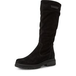 Tamaris Stiefel, Blockabsatz, Langschaftstiefel mit slouchy Falten am Schaft schwarz 38 38 Trendiger Langschaftstiefel mit 36-cm-Schafthöhe