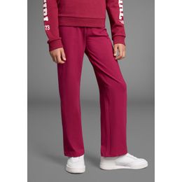 Kidsworld Leggings »Jerseyhose mit weitem Bein« Jazzpants mit weitem Bein bordeaux 134 - N-Gr N-Gr 134 Loose-fit Jazzpants für Mädchen