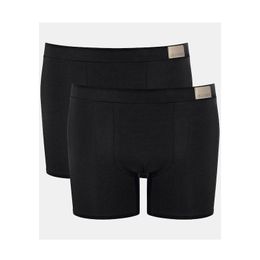 Sloggi Boxershorts »Men GO Natural« 2er Pack, 2 tlg., mit langem Bein, eng anliegend. ohne Eingriff BLACK S S Doppelpack Short Style Slips