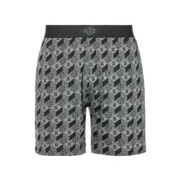HUGO UNDERWEAR Pyjamashorts mit durchgehenden Logo grau L (52) - N-Gr N-Gr L (52) Pyjamashorts von HUGO Underwear