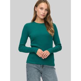 N&uuml;mph N&Uuml;MPH Langarmhemd &raquo;Long Sleeve T-Shirt NURILEY&laquo; Rain Forest L - Normalgr&ouml;&szlig;en Normalgr&ouml;&szlig;en L Bequeme und stilvolle T-Shirts f&uuml;r jeden Tag