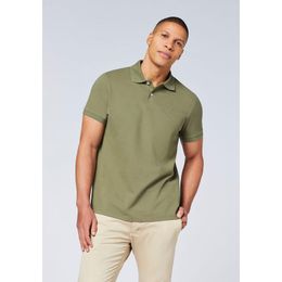 Chiemsee Poloshirt Dusty Olive S (44/46) S (44/46) Chiemsee Herren-Polo im Basic-Stil mit Logo-Print