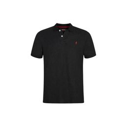 MCS Kurzarmhemd »Polo Hurst« Stone Black XL - Normalgrößen Normalgrößen XL Klassisches Poloshirt mit ikonischem Rider-Logo