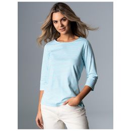 TRIGEMA Longsleeve »Shirt aus 100% Baumwolle mit 3/4-Arm« 1 Stk. tlg. mint S S DELUXE-Single-Jersey