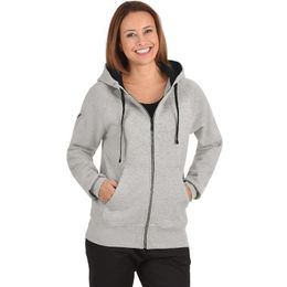 TRIGEMA Sweatjacke »Sweatjacke mit Kapuze« 1 Stk. tlg. grau-melange XL XL Sweat-Qualität, innen angeraut