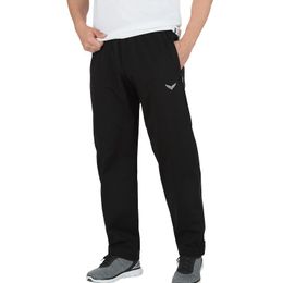 TRIGEMA Trainingshose »Leichte Regenhose« schwarz L - US-Größen US-Größen L 82 % Polyester, 14 % Elastan, 4 % PU-Membrane
