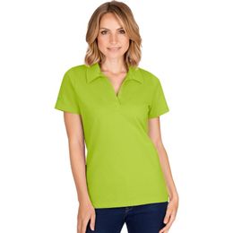 TRIGEMA Poloshirt »Poloshirt ohne Knopfleiste« 1 Stk. tlg. lemon L L Piqué Qualität