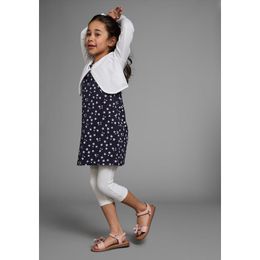 Kidsworld Bolero, Kleid & Leggings »3tlg. Set, Komplett Outfit mit Sternenmuster« Set, 3 Stk. tlg. mit niedlicher Bolero-Jacke...