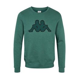 Kappa Strickpullover »Sweater Logo Airvit« Green Jasper M M Perfekt für kühlere Tage und entspannten Stil