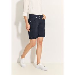 Cecil Bermudas &raquo;Style New York&laquo; Sommerhose mit Stretchanteil universal blue 29 - N-Gr N-Gr 29 Shorts von Cecil