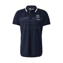 CAMP DAVID Poloshirt Herren Gr&ouml;&szlig;e M blau / neongr&uuml;n
