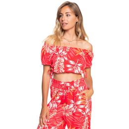Roxy Shirttop »Dear Amor« Hibiscus Seaside Tropics V1 XS XS Stoff: Leichte, nachhaltig bedruckte Viskose