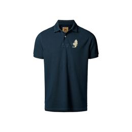 MCS Kurzarmhemd »Polo Mark« Navy Blazer XL - Normalgrößen Normalgrößen XL Klassisches Poloshirt mit ikonischem Rider-Logo