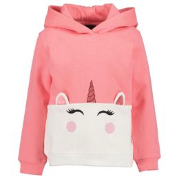 Blue Seven Kapuzensweatshirt mit süßem Einhorn-Motiv mit bewegter Applikation LACHS 122 122 Cooler Hoodie von Blue Seven