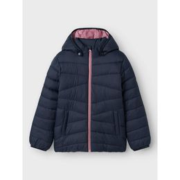 name it Winterjacke »NKFMARBLE JACKET PB« mit Kapuze Dark Sapphire 140 140 Jacke von name it für Mädchen