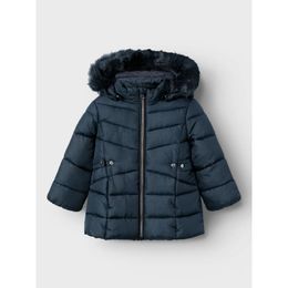 name it Outdoorjacke »NMFMERETHE JACKET GLITTER NOOS« mit Kapuze Dark Sapphire 116 116 Jacke von name it für Mädchen