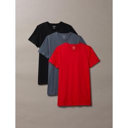 Calvin Klein Underwear T-Shirt »S/S CREW NECK 3PK« Packung, 3er-Pack, 3 Stk. tlg. mit Logostickerei Turbulence/Adrenaline Rush/Black M (50) M (50)...