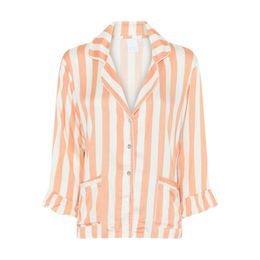 CCDK COPENHAGEN Pyjama »sleep shirt Saga« Coral Sands Stripe XXL XXL Bequem und feminin für entspannte Nächte
