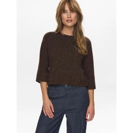 Nümph NÜMPH Strickpullover »Sweater NURIETTE« Black Coffee M/L M/L Klassische und moderne Blusen für jeden Anlass