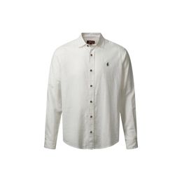 MCS Langarmhemd »shirt Grand Prairie« White S - Normalgrößen Normalgrößen S Rustikaler Stil inspiriert vom Western-Look