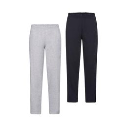 Fruit of the Loom Sweathose Jogger mit offenem Beinabschluss heather grey XL - N-Gr N-Gr XL FOL Sweathose Open Leg 2er-Pack für Herren von FRUIT OF...