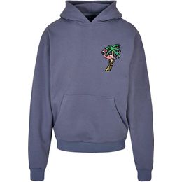 Mister Tee Sweatshirt 'Flamingo' Herren Gr&ouml;&szlig;e XXL nachtblau / gelb / hellgr&uuml;n / hellpink