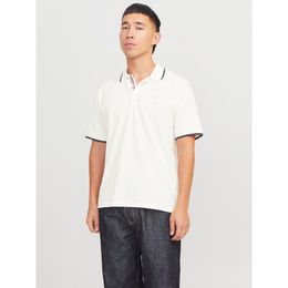 Jack & Jones JACK & JONES Poloshirt »JPRBLUALVES SS POLO SN« mit Logo Stickerei Cloud Dancer Detail:SOLID S S Polo mit Knopfleiste von Jack & Jones