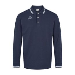 Kappa Langarmhemd »Long Sleeve Polo Logo Maltax 5« Blue Marine M - Normalgrößen Normalgrößen M Sportlich-elegantes Design für jede Gelegenheit