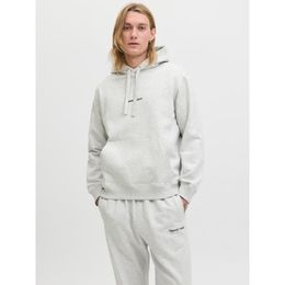 Jack & Jones JACK & JONES Kapuzensweatshirt »JORNORREBRO EMB SWEAT HOOD NOOS«, mit Logo Print White Melange XS XS Hoodie von Jack & Jones