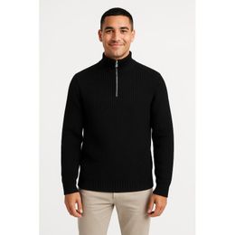 Only & Sons ONLY & SONS Troyer »ONSROLF REG HALF ZIP NECK KNIT - OTL« Black XXL XXL Pullover von Only & Sons
